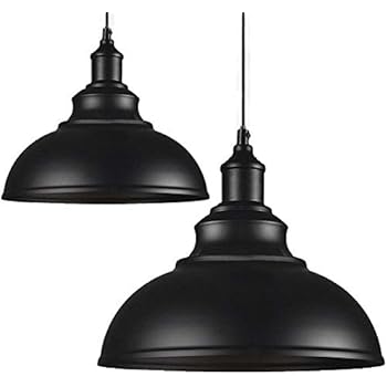 Modern Pendant Light, Frideko 2 Pack Metal Gold Hemisphere Lamp Shade ...