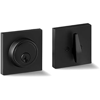 Emtek 8469 Flat Black Deadbolt Emtek 8469 Square B - Door Dead Bolts ...