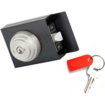 Amazon.com: Double Keyed Gate Latch Lock : Secure Automatic Locking On ...