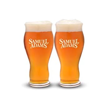 Amazon.com | Samuel Adams Perfect Pint Glass | Set of 2 Glasses: Beer ...