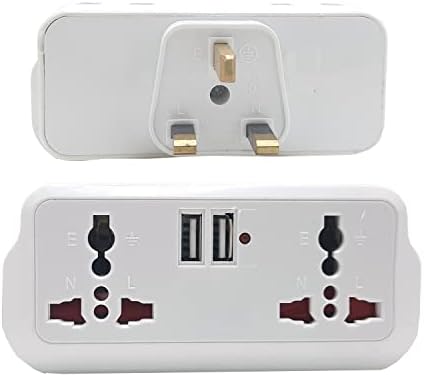 سعر Universal Electrical 4 Way Adapter UK, EU Plugs & 2USB ports ...