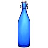 Bouteille en verre carafe à eau bleue 2L avec bouchon à vis: Amazon.fr ...