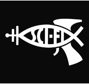 Amazon.com: (2x) 9" SciFi Ithacus Fish Big Stickers, Decals/Vinyl ...