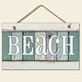 Amazon.com: Highland Graphics Beach Weathered Wooden Sign : Home & Kitchen