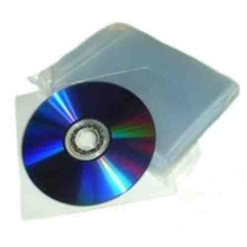 100 Plastic CD Wallets-Clear CD / DVD Sleeves - High Quality ...