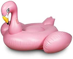 Amazon.com: Inflatables Giant Pink Flamingo Pool Float + 3 Flamingo ...