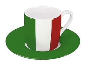 Amazon.com | Italy - Espresso Cup and Saucer: Drinkware Cups With ...