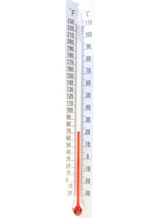 Ajax Scientific Dual Scale Thermometer with Metal Back, -30 to -110 ...