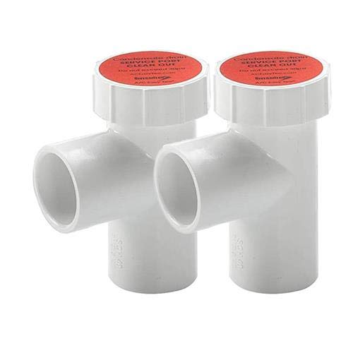 (2) Pack - Diversitech A/C EasyTee/Easy Tee Drain Line Adapter: Amazon ...