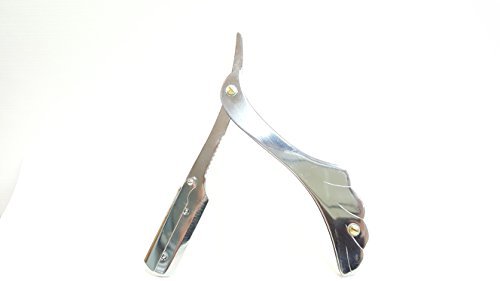 Stainless Steel Chrome Straight Razor Barber Straight Razor Cutthroat ...