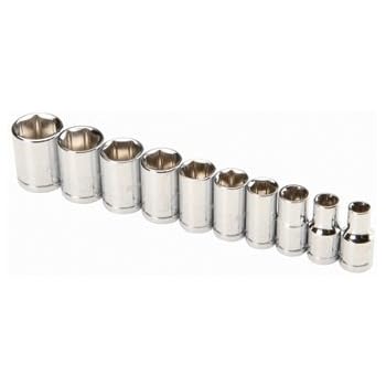 Pittsburgh Professional 10 Piece Color Coded 1/4" Drive Metric Socket ...