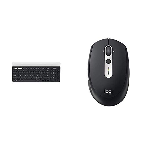 Logitech K780 Multi-Device Wireless Keyboard for Computer, Phone and Tablet & M585 Multi-Device ...