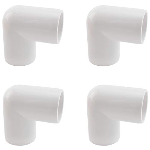 SDTC Tech 4-Pack 1 Inch 90 Degree Right Angle PVC Fitting Elbow ...