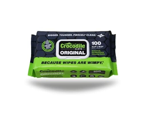 Crocodile Cloth Industrial Hand & Tool Cleaning Wipes - Heavy-Duty 10 ...