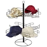 Amazon.com: SSWBasics 4-Tier Rotating Standing Hat and Cap Rack Display ...
