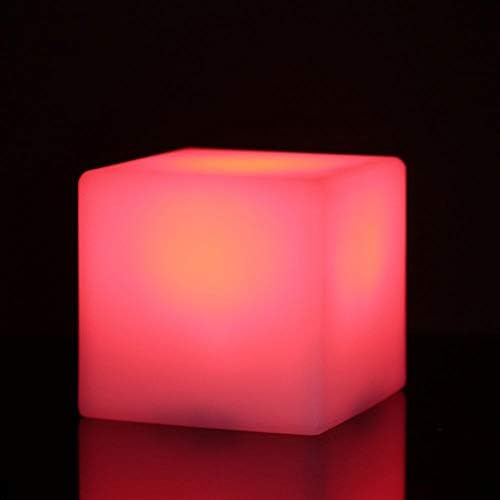 Rechargeable LED Waterproof Cube Light With Remote Control, 10 x 10 cm ...