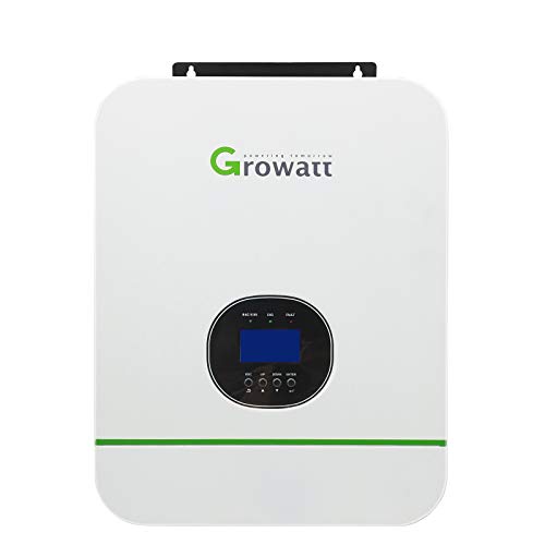 Growatt 3000W Off-Grid Solar Inverter 110V-120V/220-230V Split Phase Built-in 80A MPPT Solar ...