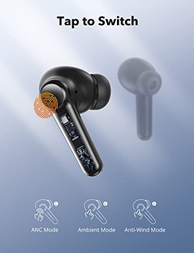 Active Noise Cancelling Earbuds, True Wireless Earbuds with 6 Mics for ...