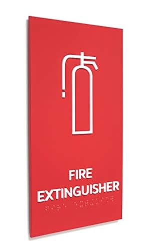 Kubik Letters Fire Extinguisher Sign, ADA Compliant Modern Design Sign ...