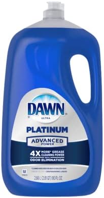 Dawn Ultra Platinum Advanced Power Dishwashing Liquid, Fresh Scent, 90 ...