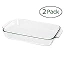 Amazon.com: Pyrex Basics 2 Quart Glass Oblong Baking Dish, Clear 7 x 11 ...