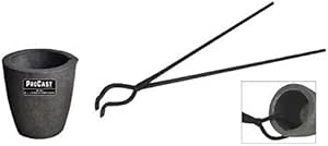 Amazon.com: No 3-4 Kg Clay Graphite Foundry Crucible Kit w/ 19" Hinge ...