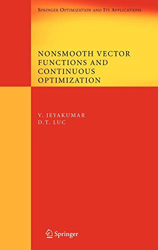 Nonsmooth Vector Functions And Continuous Optimization Springer 2897