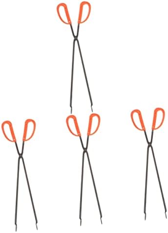 HANABASS 4pcs Tongs Garbage Clamp Litter Picker Garbage Tongs Metal ...