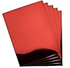 60 Red Metallic Paper Foil Mirror Card Stock Printable for Valentine ...