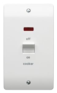 MK K5215CKWHI 45 amp 2-Gang Double-Pole Cooker Switch: Amazon.co.uk ...