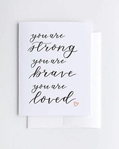 Amazon.com: Encouragement Card, You are Strong, You Are Brave, You Are ...