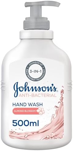 Johnson & Johnson Hand Wash, Anti-Bacterial, Almond Blossom, 500ml ...