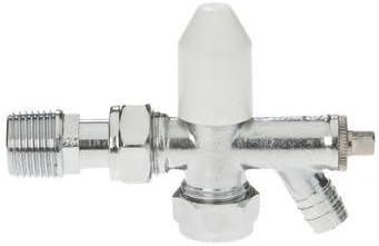 15mm Angled Radiator Lockshield with Drain-Off Valve: Amazon.co.uk: DIY ...