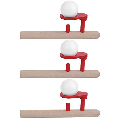 Zerodis Children Floating Blow Pipe Ball Balance Toy, Wooden Balls ...