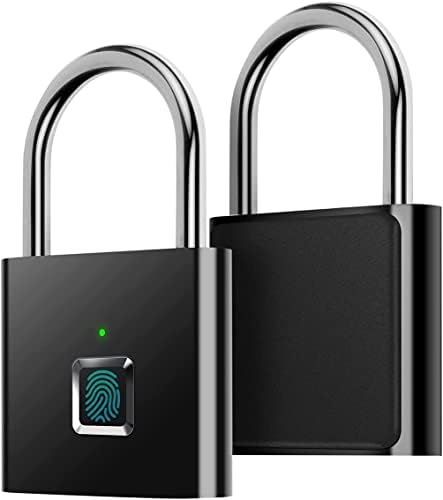 Fingerprint Lock, Waterproof Metal Ultra Light One-Touch Fingerprint ...