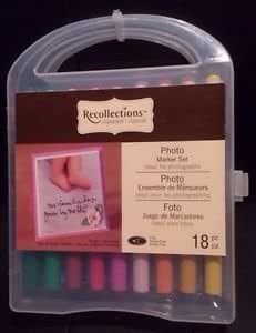 Amazon.com : Recollections Signature Photo Marker Set, 18 Fine Point ...
