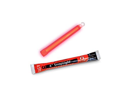 Cyalume SnapLight Red Glow Sticks - 6 Inch Industrial Grade, Ultra ...