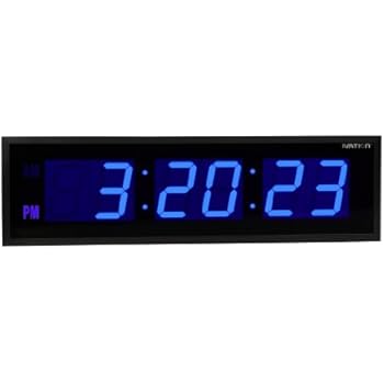 Amazon.com: Blue 1.8 9Digits Large LED Countdown Count Up Days Clock ...