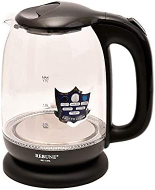 Rebune Electric Kettle 1.7 Liter, Black, RE-1-076 price in Saudi Arabia ...