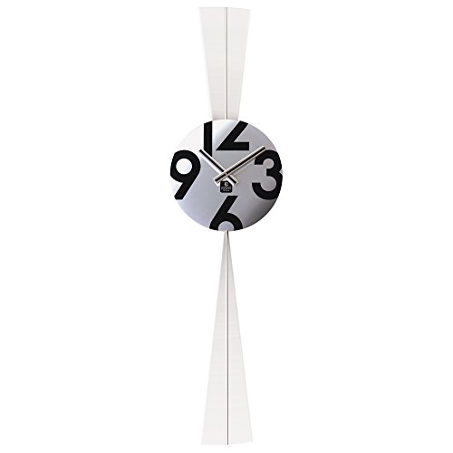 Cupecoy Design Stainless Steel Round Pendulum Wall Clock. Quartz ...