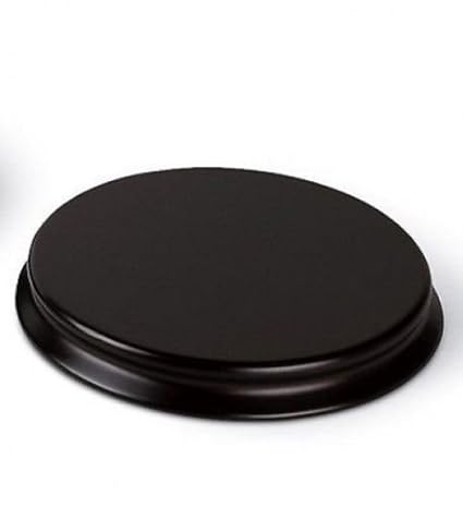 Round Wooden Display Plinth / Base - Diameter 25cm (Top) Mahogany ...