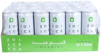 Zoi Lime & Mint Flavour Ice Tea 24 x 320 ml price in Saudi Arabia ...