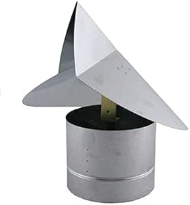 Amazon.com: Wind Directional Chimney Cap - Galvanized 6 inch: Home ...
