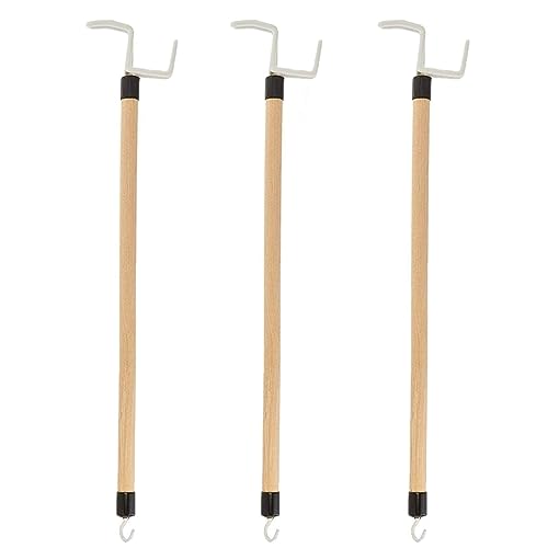 Sammons Preston Deluxe Dressing Stick, 3 Pack, 26" Long, Lacquered Wood ...