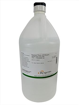 Reagents C2346500-4A Water ACS Reagent, ACS Reagent Grade, 4 L: Amazon ...