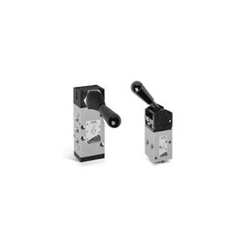 Camozzi 368-905 Manually Operated Valve, 5/3" CC, 1/8", Lever Spring ...