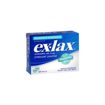 Amazon.com: Ex-Lax Pills Maximum Strength Relief Formula 48 E: Health ...