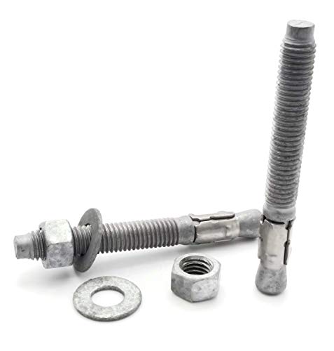 Wedge Anchor Hot Dipped Galvanized - 5/8"-11 x 5" - Qty-25: Amazon.com ...