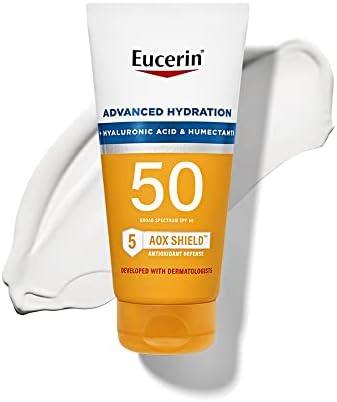 Eucerin Sun Advanced Hydration SPF 50 Sunscreen Lotion, 5 Fl Oz Tube ...