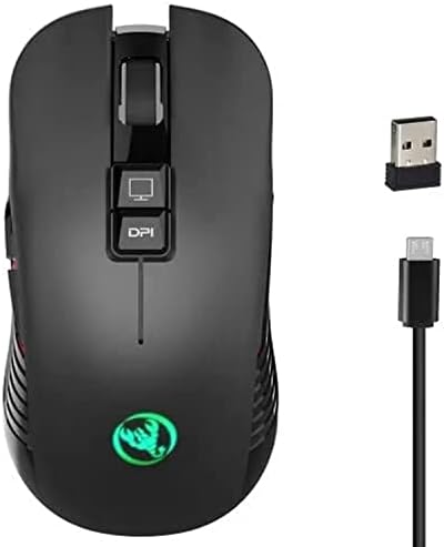 سعر HXSJ T30 Wireless Gaming Mouse 3600 DPI Rechargeable 7 Color Back ...